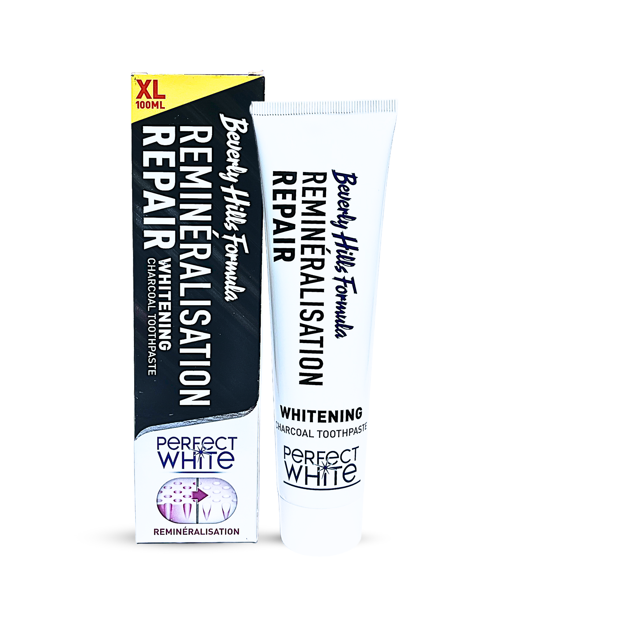 Perfect White Black Remineralisation Repair Whitening Toothpaste 100ml ...